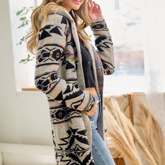 ON BLUE | Sweaters | New On Blue Sherpa Lined Hooded Sweater Cardigan ...